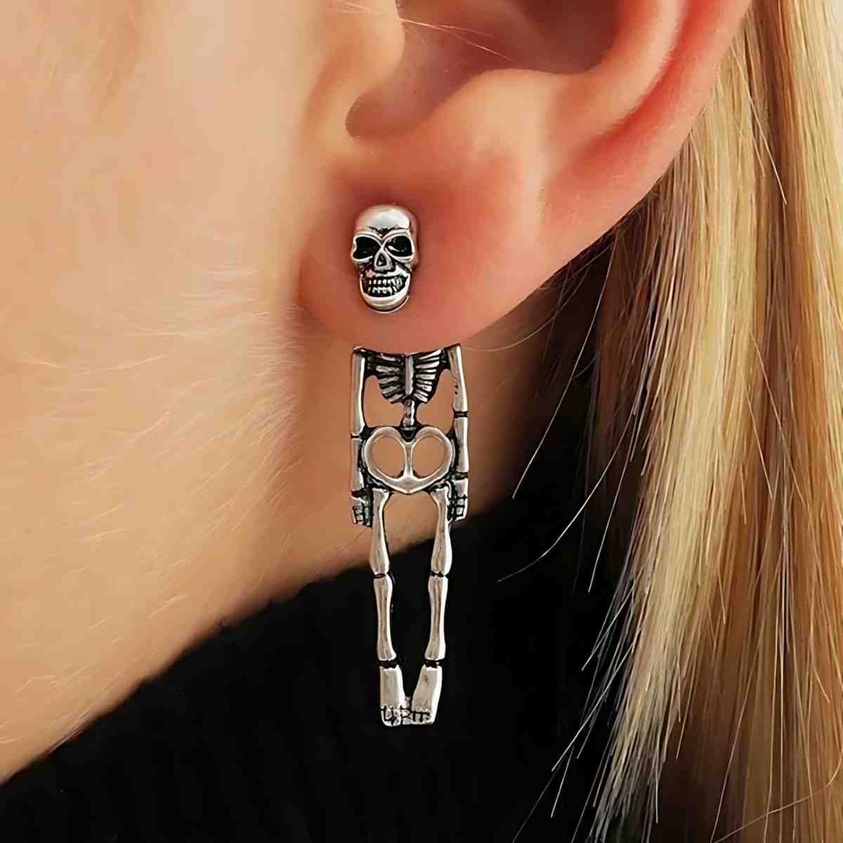 Skeleton Stud Dangle Earrings for Women | Xenos Jewelry